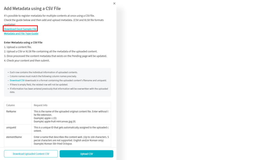 Register a Metadata file with/without Uniqueld – DesignHub Help Center